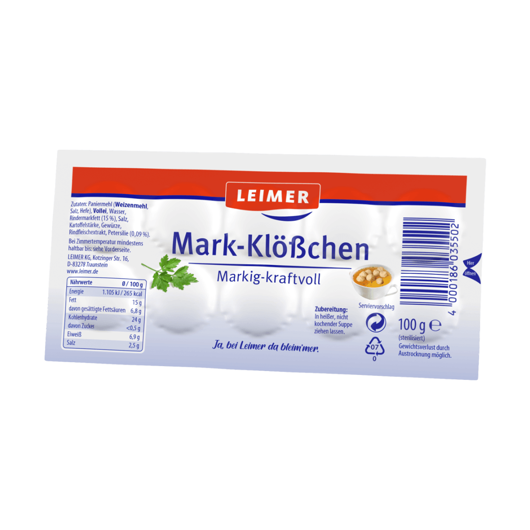 LEIMER Mark-Klößchen - Suppeneinlagen - Produkte - Leimer Website